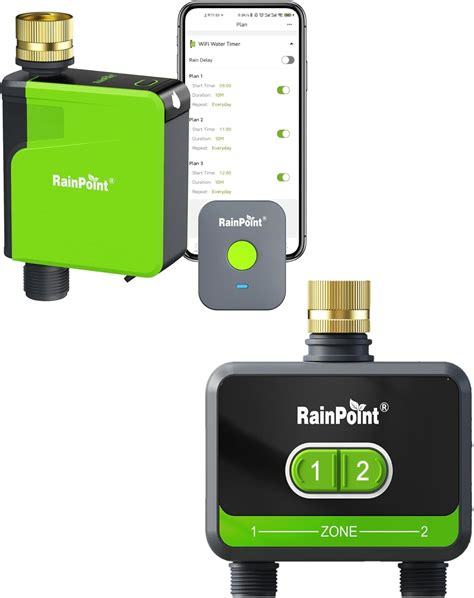Amazon RAINPOINT WiFi Sprinkler Timer Brass Inlet Smart Hose