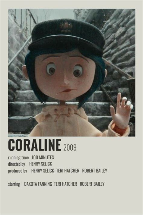 Coraline Animation Movie Iconic Movie Posters Cartoon Posters Film