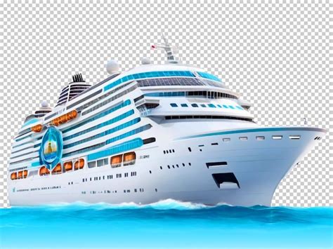 Premium PSD PSD Cruise Ship PNG On A Transparent Background