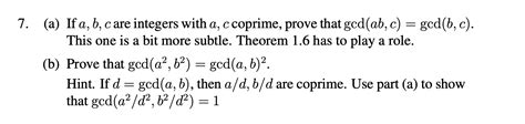 solved a if a b c are integers with a c coprime prove