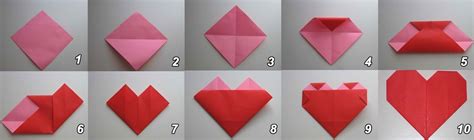 Como fazer um coração de origami em 10 passos Origami coração