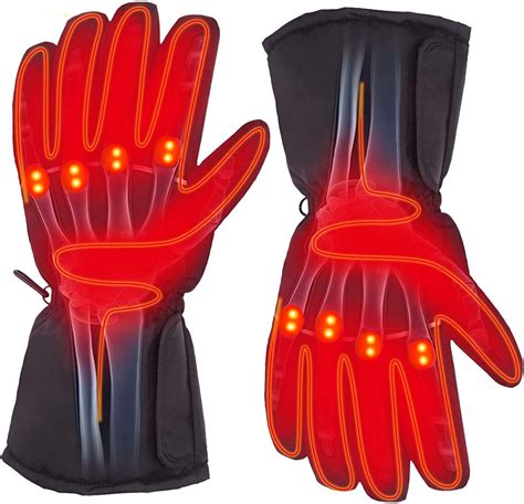 Hoovo Rechargeable Heated Gloves For Men Women Electric Hand Warmer