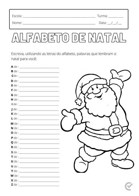 Atividades De Natal Para Alfabetizacao