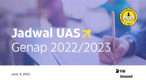 Jadwal UAS Semester Genap Tahun Akademik 2022 2023 Fakultas Ilmu Budaya