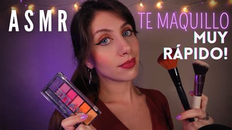 ASMR Te MAQUILLO pero MUY RÁPIDO Fast and Agressive ASMR YouTube