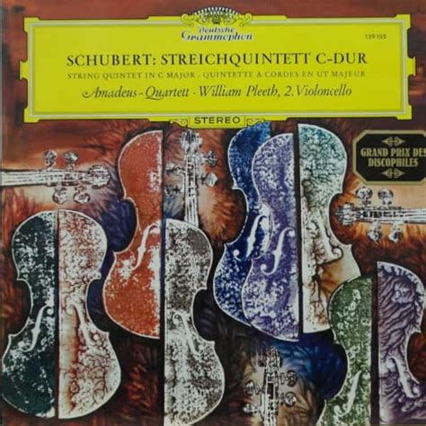 Schubert String Quintet In C D 956 Op 163 Record Player