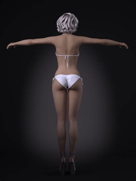 Underwear Woman D Model Max Obj Fbx Cgtrader