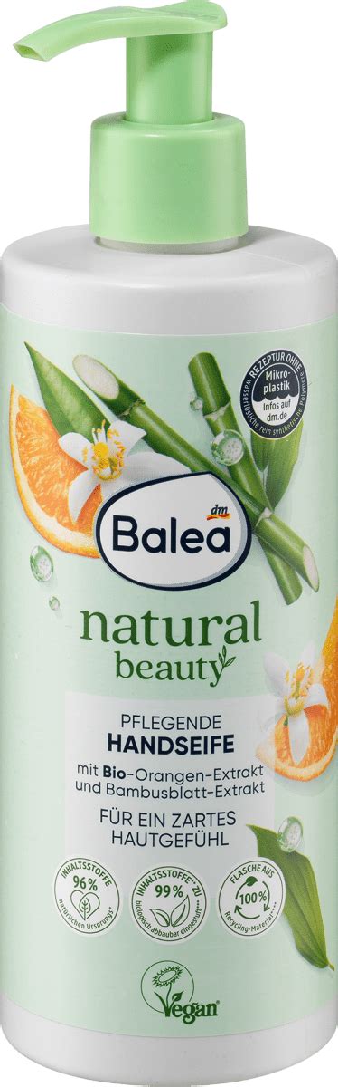 Balea Ápoló folyékony szappan natural beauty bio narancs és