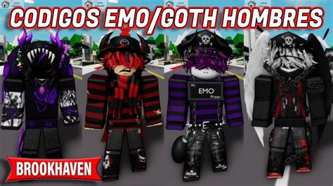 Códigos ropa EMO GOTH HOMBRES GRATIS en Brookhaven RP ROBLOX
