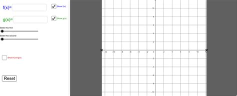 add two functions geogebra