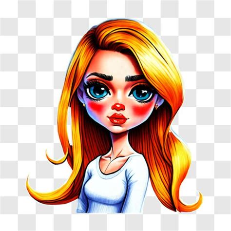 Descarga Mujer Con Cabello Rubio Y Ojos Azules Usando Una Camisa Blanca