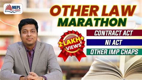 Other Law Marathon CA CMA INTER CS EXECUTIVE Mohit Agarwal YouTube