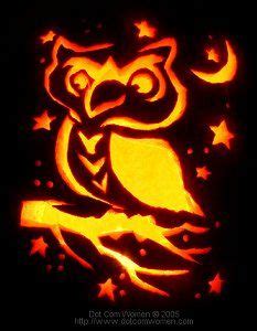 Owl In Tree Pumpkin Stencil