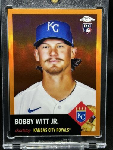 Bobby Witt Jr RC 2022 Topps Chrome Platinum Anniversary Orange