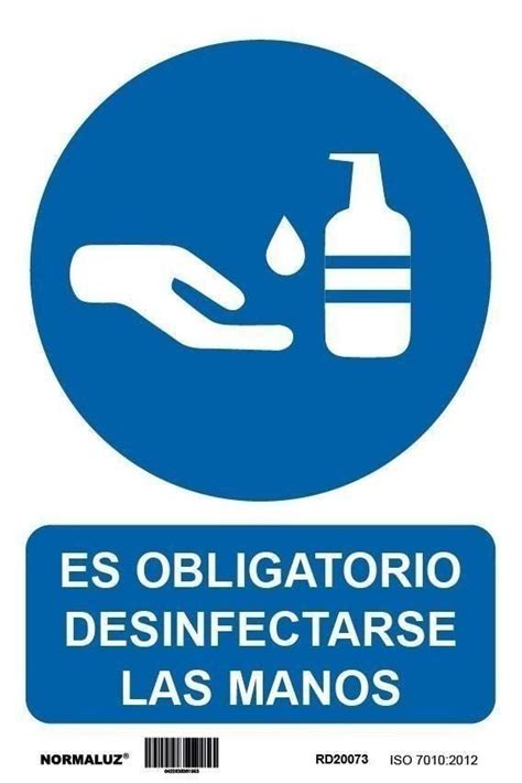 Señal Obligatorio desinfectarse las manos Normaluz 20673 Señales