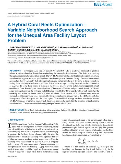 pdf a hybrid coral reefs optimization variable neighborhood search approach for the unequal