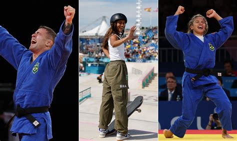 Olimpíadas 2024 Brasil garante três medalhas em 21 minutos