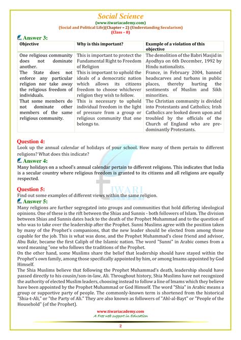 Ncert Solutions For Class Social Science Civics Chapter In Pdf