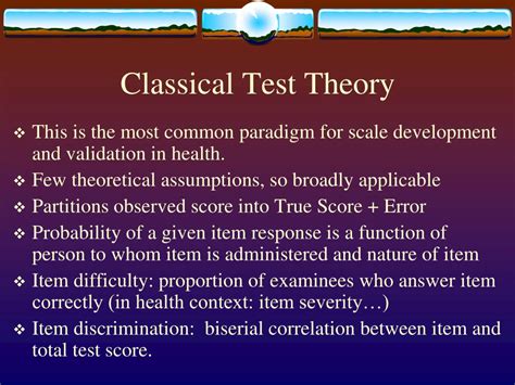 Ppt Item Response Theory In Health Measurement Powerpoint