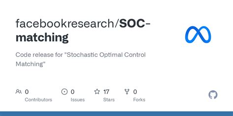 github facebookresearch soc matching code release for stochastic optimal control matching