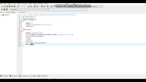 bisection method of finding roots youtube