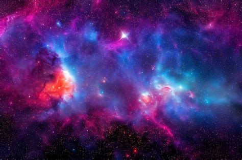 Papel de parede hd de renderização em 3d da nebulosa da galáxia de