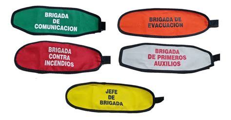 Kit 5 Brazaletes De Brigadista Proteccion Civil Envio Gratis Meses