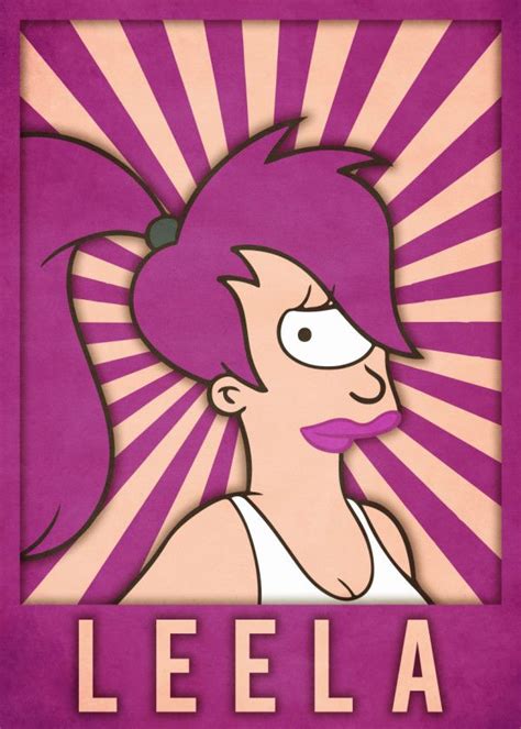 Futurama Characters Turanga Leela Displate Artwork By Artist Durro Art Part Of A Set