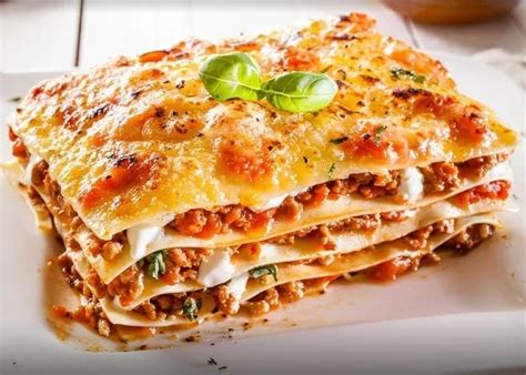 Lasagna De Carne Y Espinacas Con Queso Cocina Eficaz