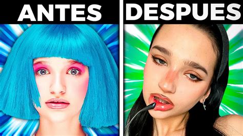 LA TIK TOKER RUSA Del PELO AZUL CAMBIO MUCHO YouTube
