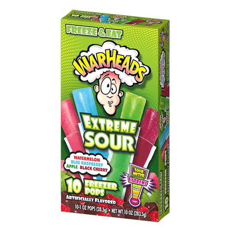 Warheads Extreme Sour Freezer Pops The Jel Sert Company