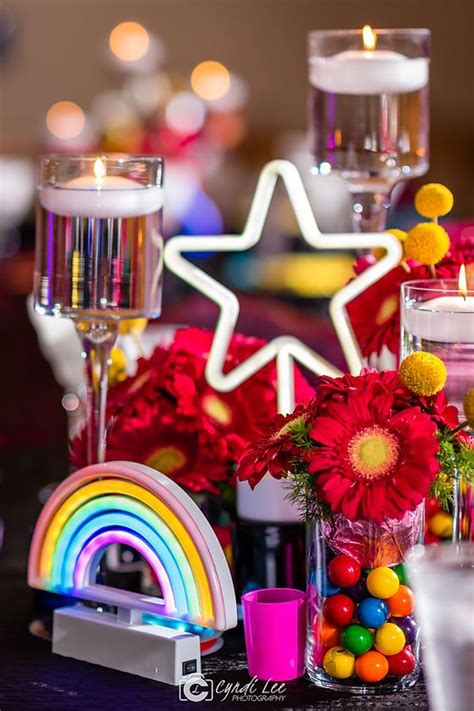 Ali Weitzman Events Glow Bat Mitzvah Decorations Bat Mitzvah