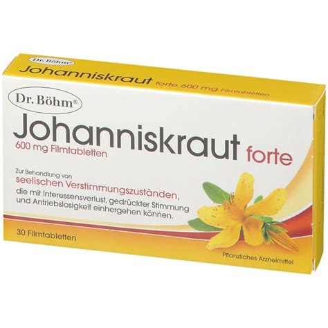 Dr Böhm Johanniskraut 600 mg forte Filmtabletten 30 St shop apotheke at