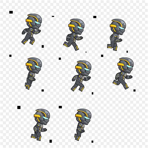 2d Pixel Character Sprites