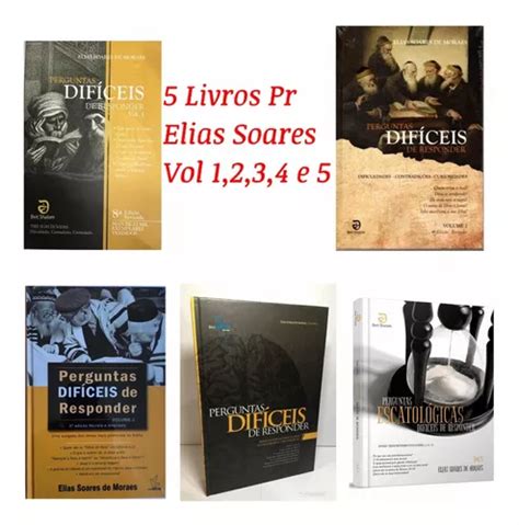 Livros Perguntas Dif Ceis De Responder Vol E Pr Elias