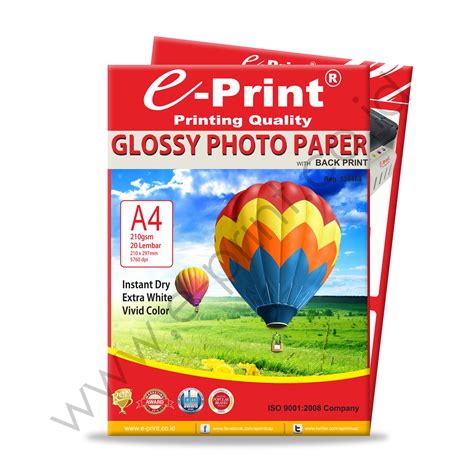 Kertas Glossy Photo Paper E Print Indonesia