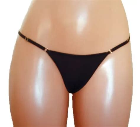 Tanga Hilo Dental Sexy Bijou Corazones R 654 Negro Fun En Venta En