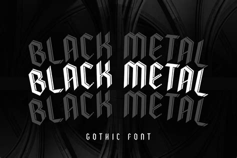 Gothic Modern Blackletter Font Design Cuts