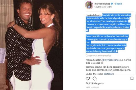 Luis Miguel And Myrka Dellanos
