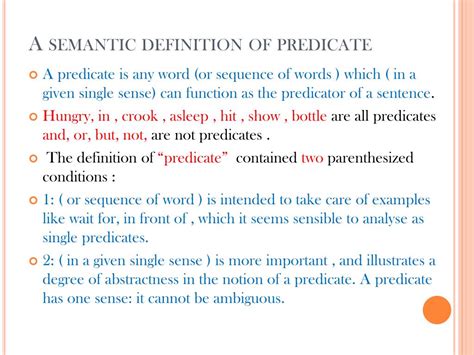 ppt unit 5 predicates powerpoint presentation free download id 3129118
