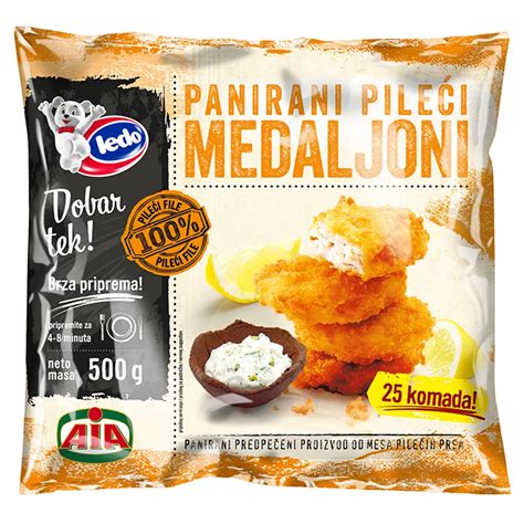 Panirani pileći medaljoni 500g Ledo Žena hr