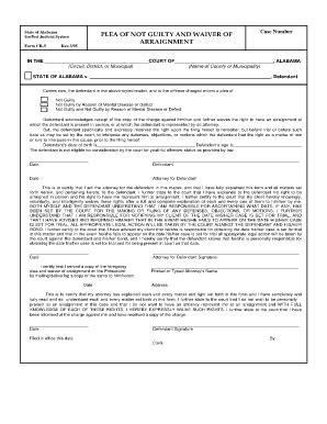 Fillable Online Eforms Alacourt Form CR 9 E Forms Eforms Alacourt