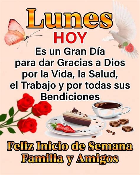 FELIZ LUNES Bendiciones Imágenes Para Dedicar