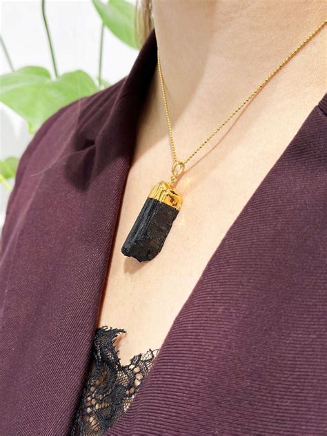 Naszyjnik Turmalin Duży złocony Modele Model4 Brazi Druse Jewelry