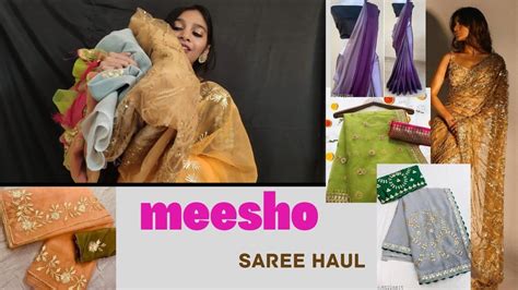Meesho Latest Saree Haul Saree Haul Trending Sarees Latest Collection