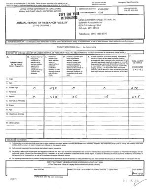 Fillable Online Aphis Usda COPY FOR Y APHIS Aphis Usda Fax Email