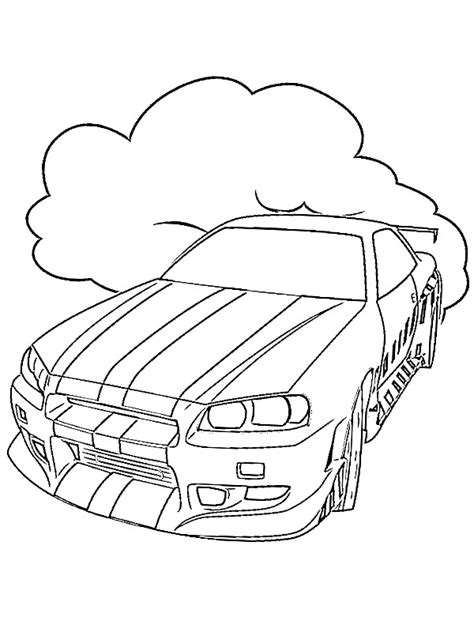 Nissan Skyline GT R Coloring Page Funny Coloring Pages