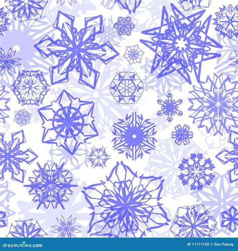 Seamless Snowflake Pattern Stock Vector Illustration Of Winter 11711120