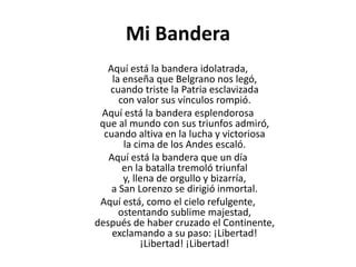 Canciones A La Bandera Argentina PPT