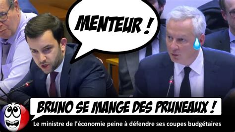 Bruno Le Maire Se FAIT DILATER En Commission Des Finances Coupe